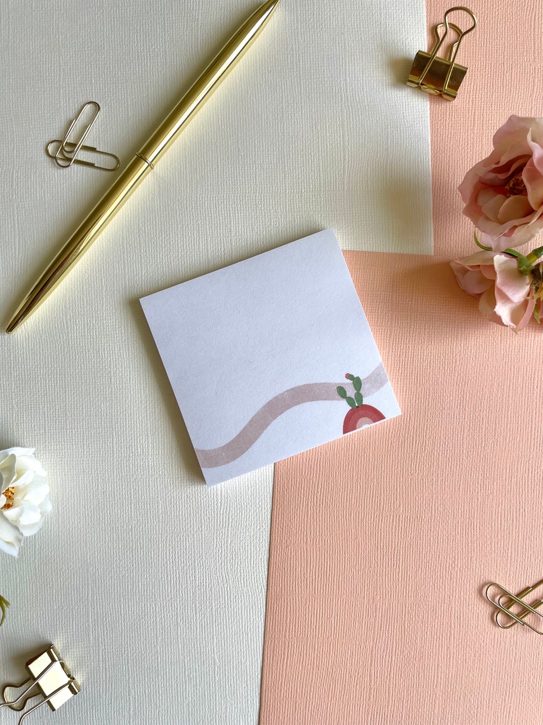 Cactus Plant Sticky Notes | Cute Plant Sticky Notes, Plant Themed ...