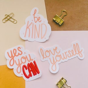 Yes You Can Sticker Quote Words and Sayings Sticker - Etsy