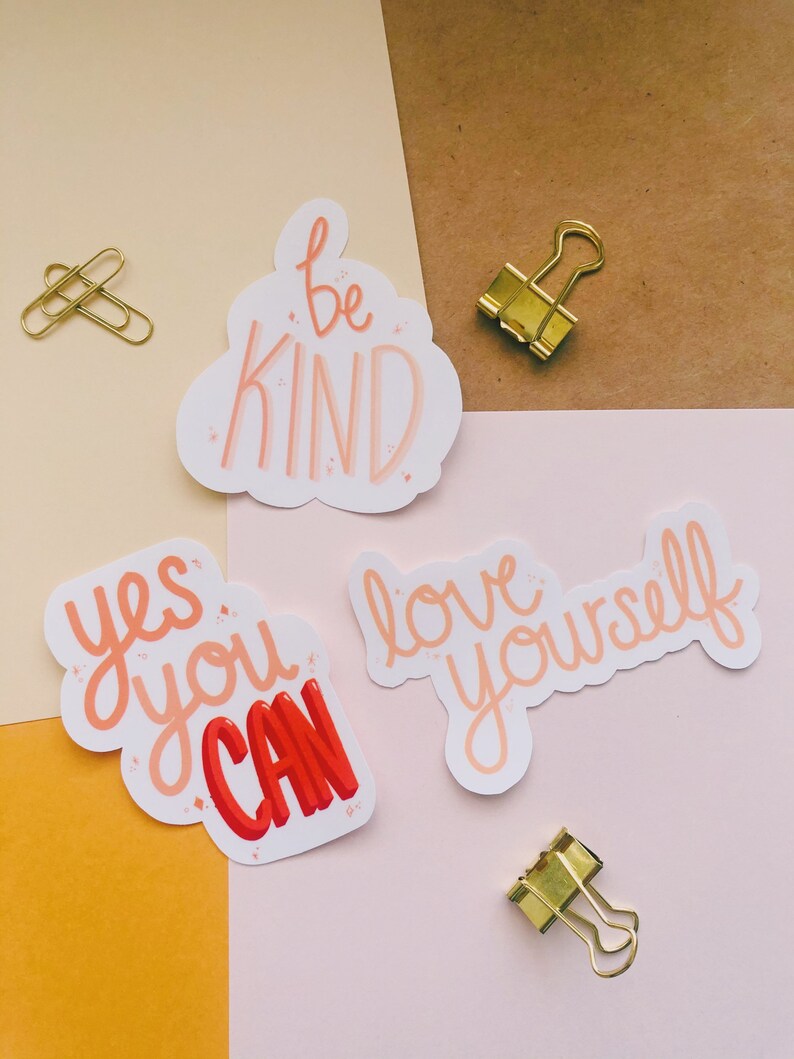 Yes You Can Sticker Quote Words and Sayings Sticker - Etsy