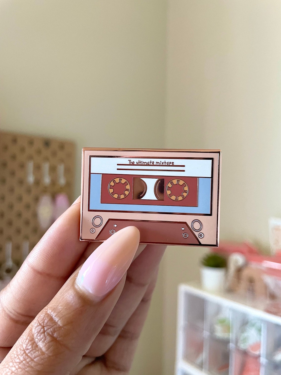 90s the Ultimate Mixtape Rose Gold Enamel Pin 90s Pins 90s - Etsy