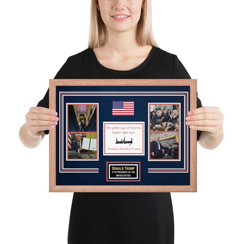 Donald Trump Inauguration Mosaic Photo Frame, Trump Poster, America's ...