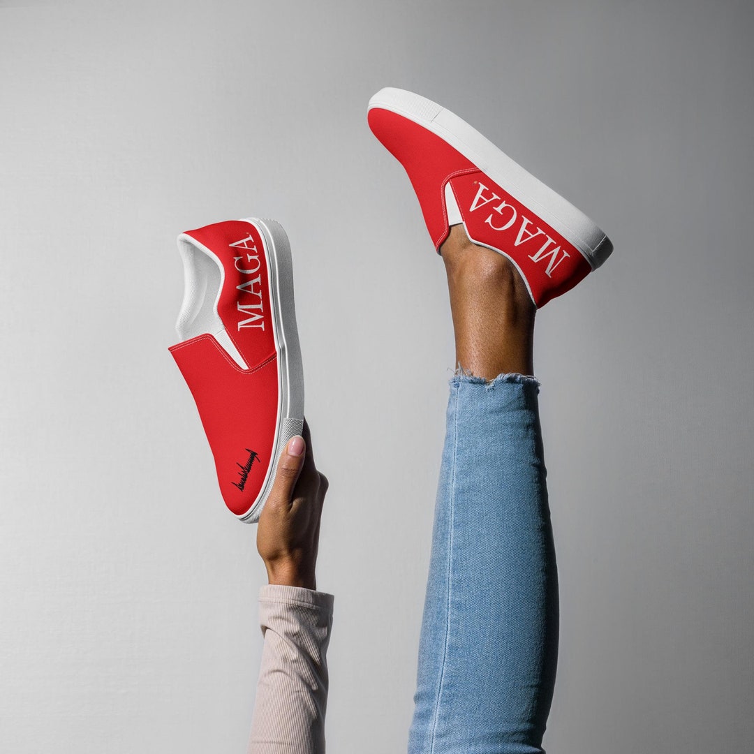 Womens MAGA Slip on Shoes: Political Satire Gift - Etsy
