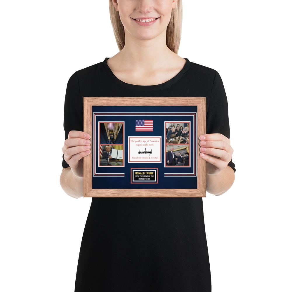 Donald Trump Inauguration Mosaic Photo Frame, Trump Poster, America's ...
