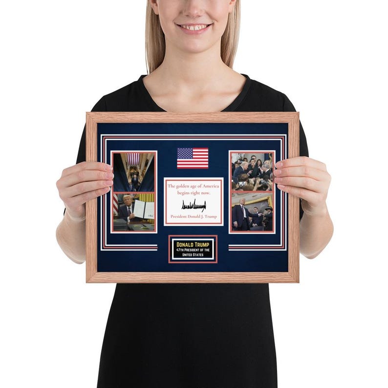 Donald Trump Inauguration Mosaic Photo Frame, Trump Poster, America's ...