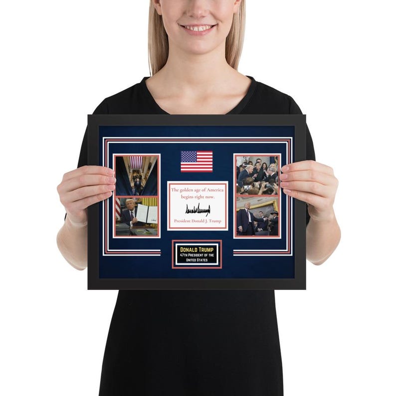 Donald Trump Inauguration Mosaic Photo Frame, Trump Poster, America's ...
