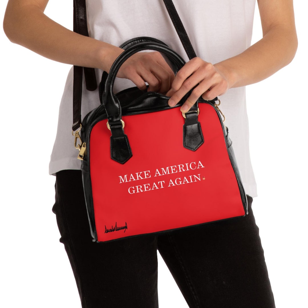 MAGA Shoulder Handbag: Trump Rally Purse, Political Travel Bag - Etsy