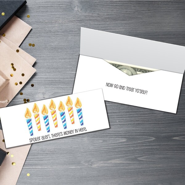 Printable Birthday Money Holder - Etsy