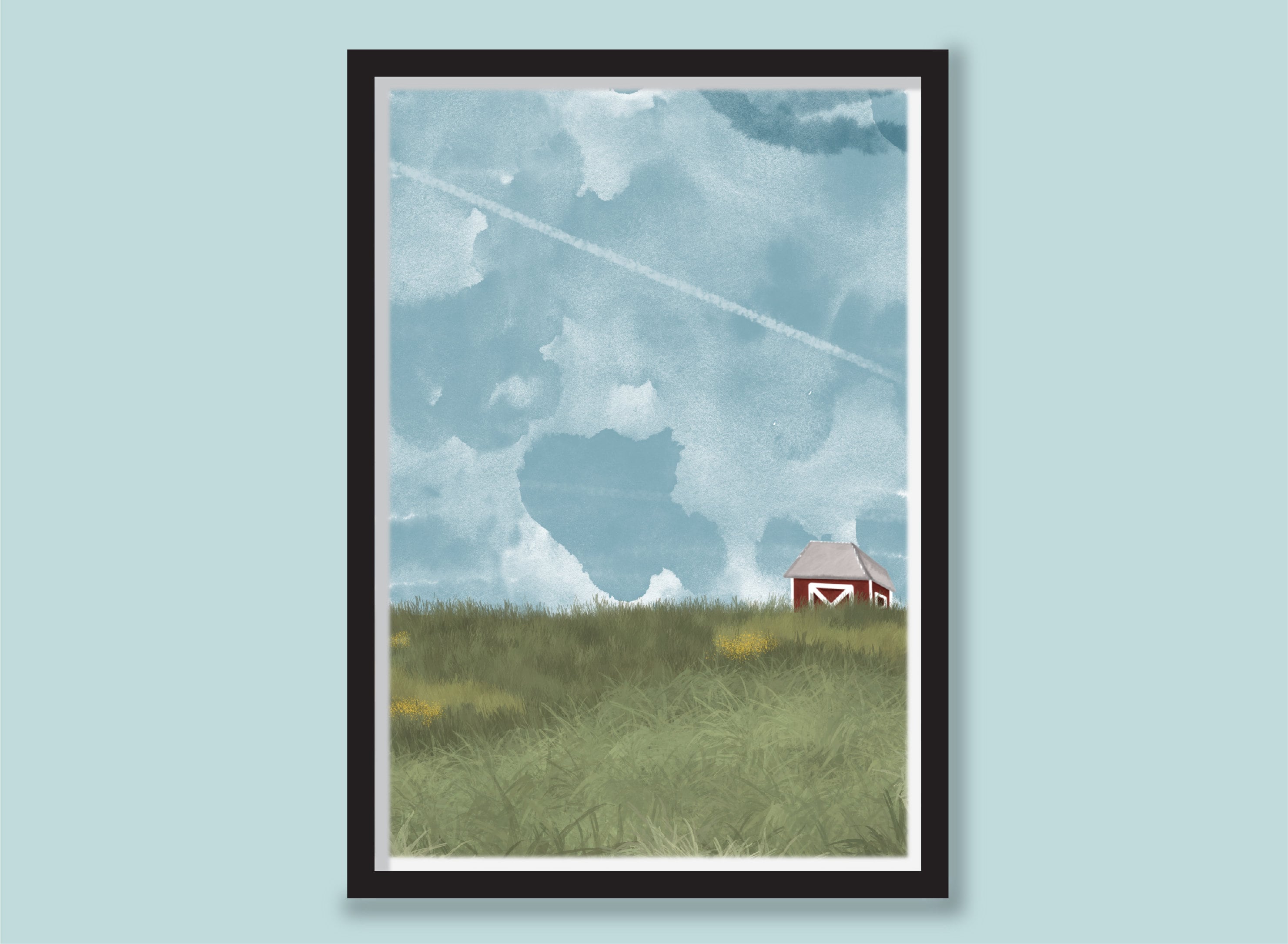 Printable Insert, Instant Download, Digital Artwork, Landscape ...