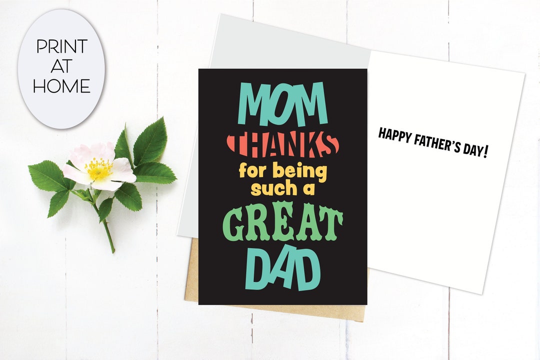 Dual Role Parents, Father's Day Card for Mom, Single Mom Card, Print at ...