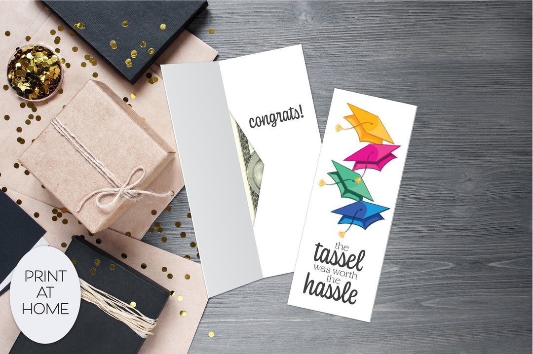 Tassel Was Worth the Hassle, Class of 2024, Graduation Card, Congrats ...