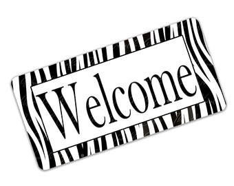 Zebra Welcome Sign | Etsy