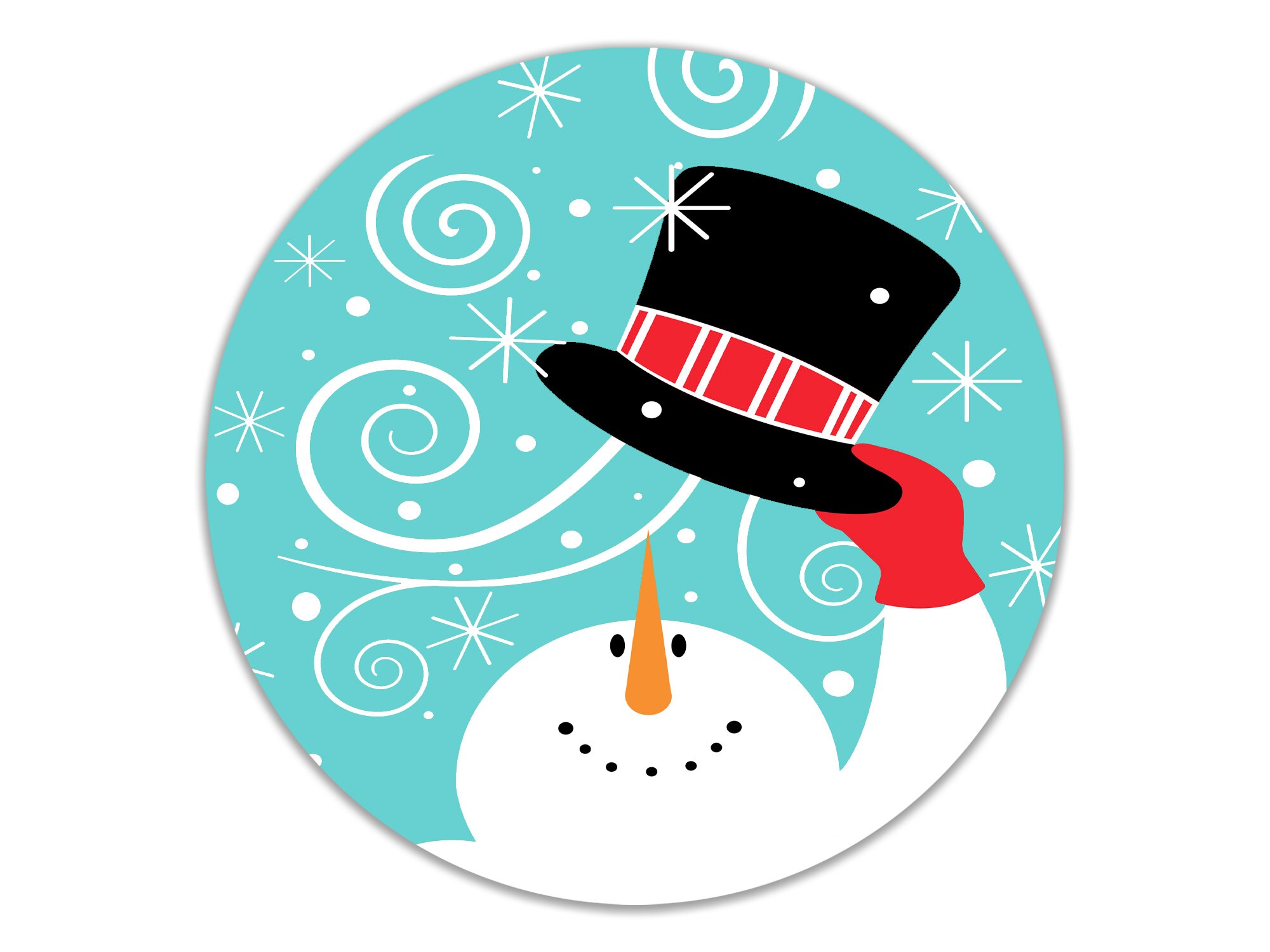 Snowman Sign For Wreath Winter Snowman Sign Round Christmas | Etsy