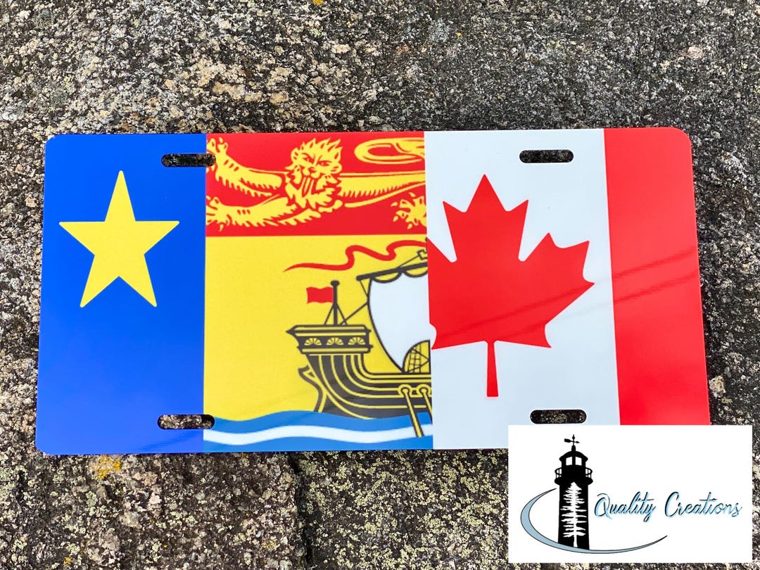Custom License Plate Acadian New Brunswick | Maritime Car Tag ...