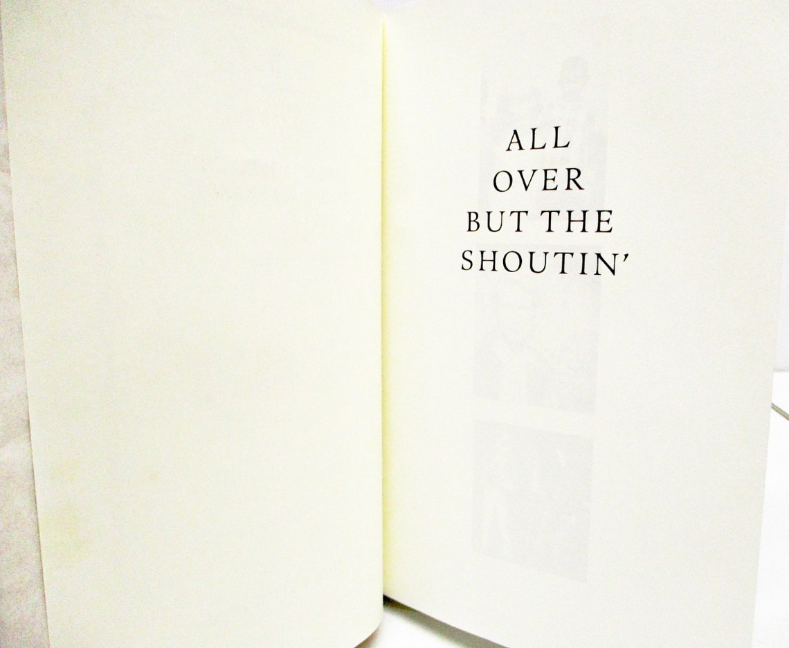 All Over but the Shoutin' by Rick Bragg HCDJ Signed Copy - Etsy