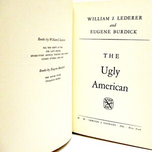 The Ugly American by William Lederer / Eugene Burdick HCDJ - Etsy