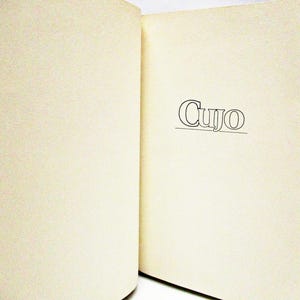 Cujo by Stephen King HCDJ First Edition / First Printing - Etsy
