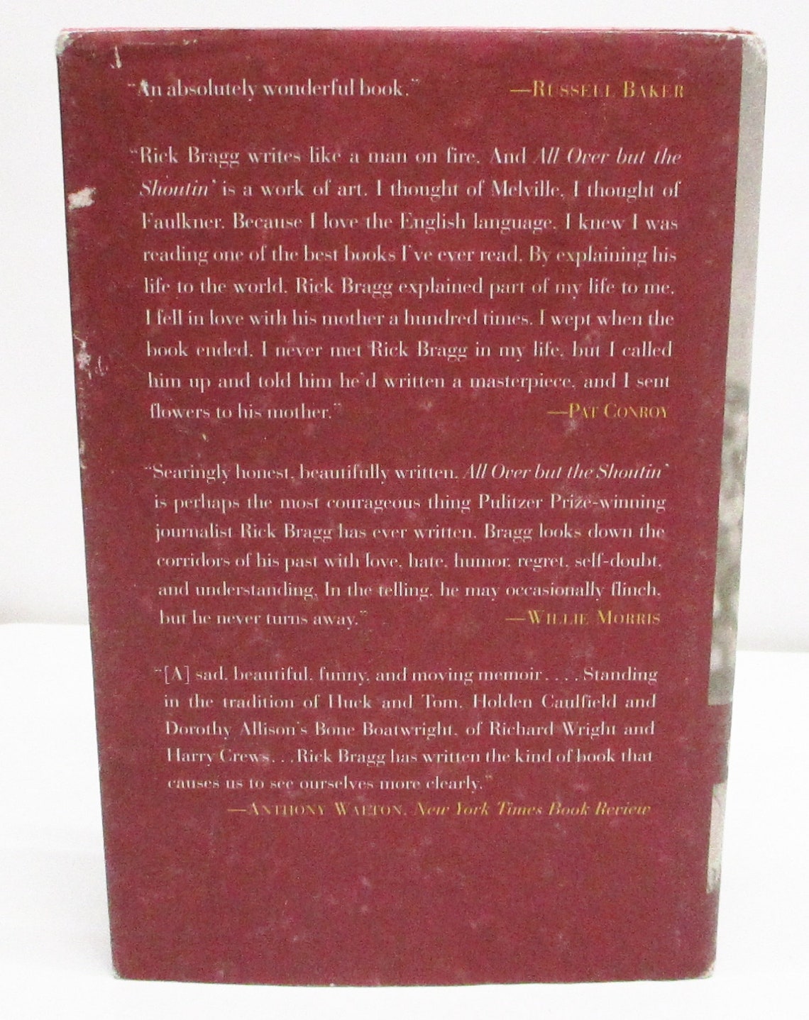 All Over but the Shoutin' by Rick Bragg HCDJ Signed Copy - Etsy