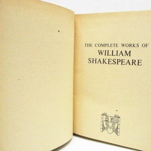 The Complete Works of William Shakespeare Hardcover W/ Dust Jacket ...