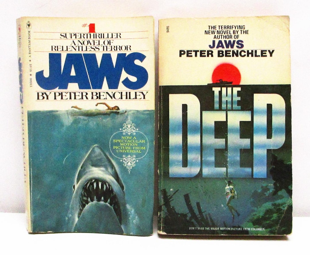 Jaws / the Deep by Peter Benchley 2 Volume Paperback Set - Etsy