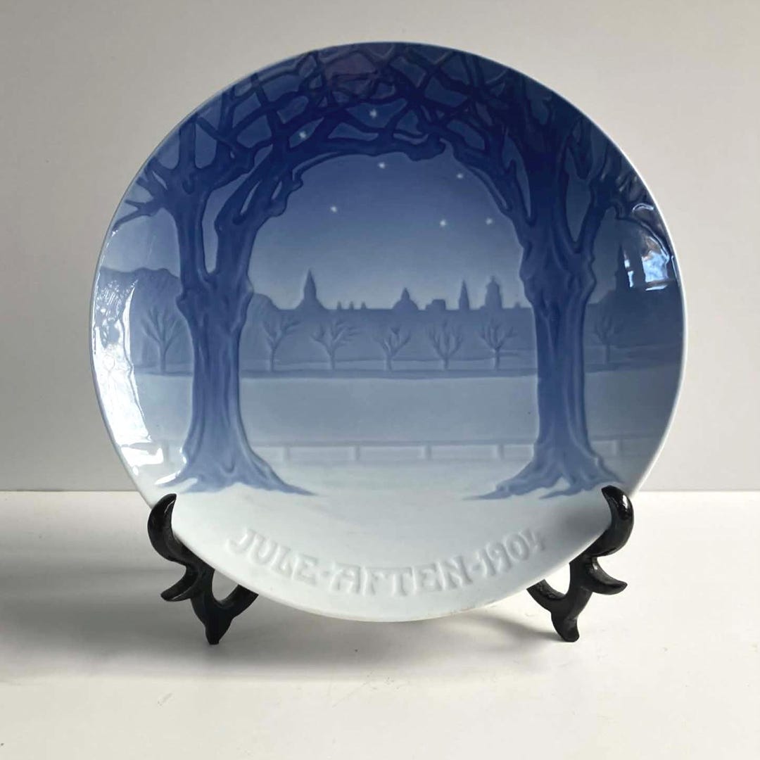 Antique Bing & Grøndahl Jule Aften 1904 Christmas Plate / Denmark ...