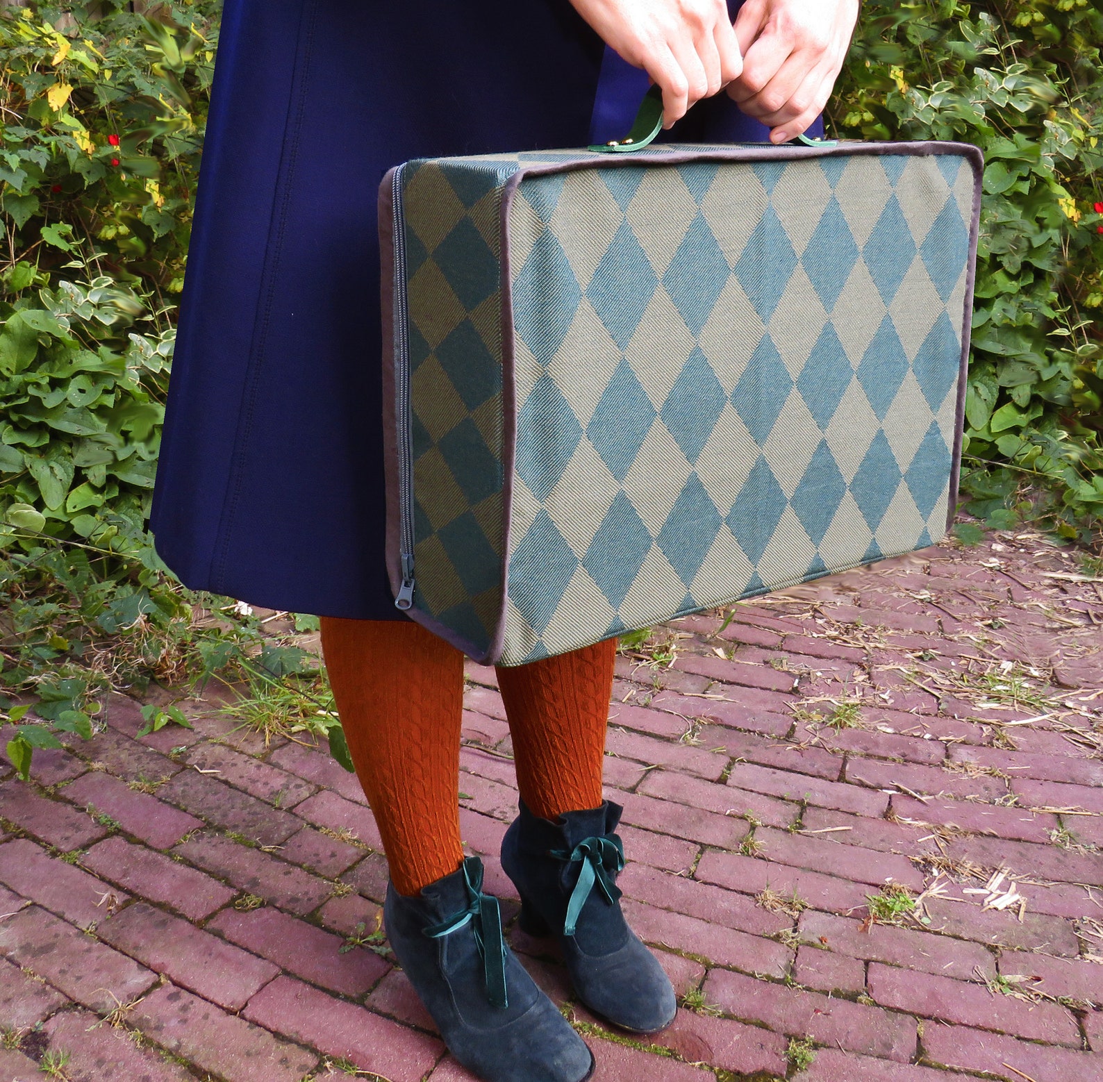 Fabric Suitcase. PDF PATTERNS + Tutorial (INSTANT Download). English ...