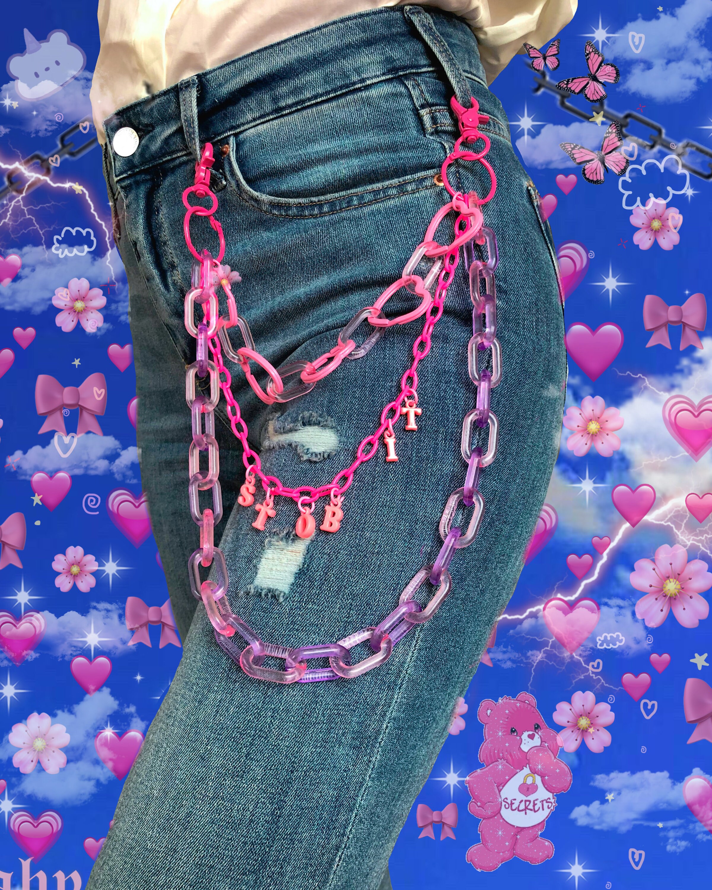 Jincore estocada pantalones CHAINS Seokjin Jin - Etsy España