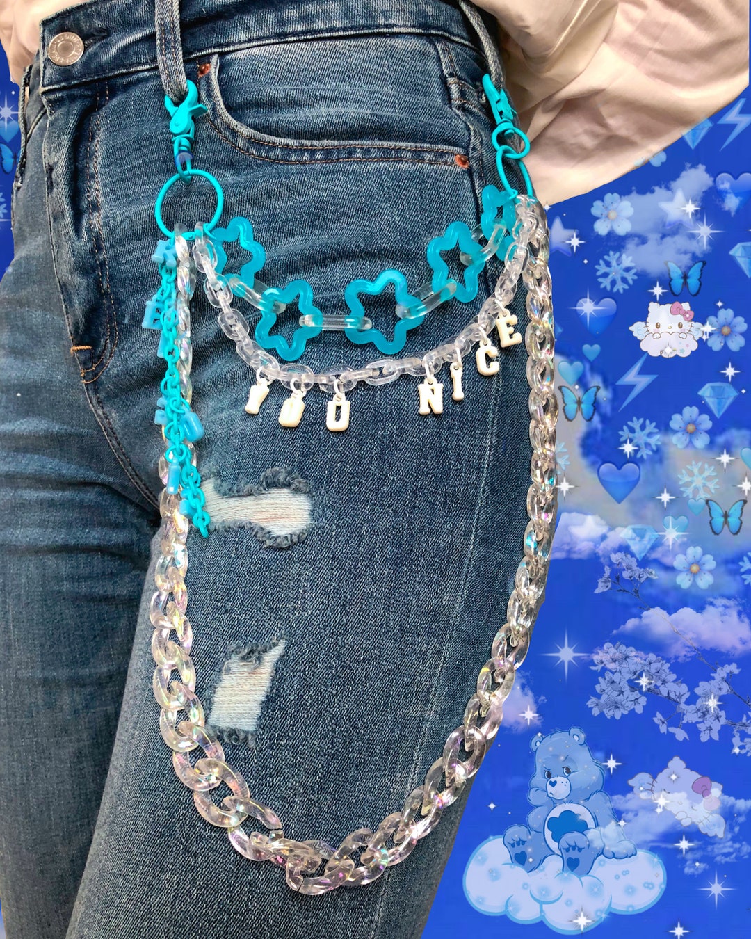 BTS Jimincore You Nice Keep Going Pants Chain Jimin - Etsy