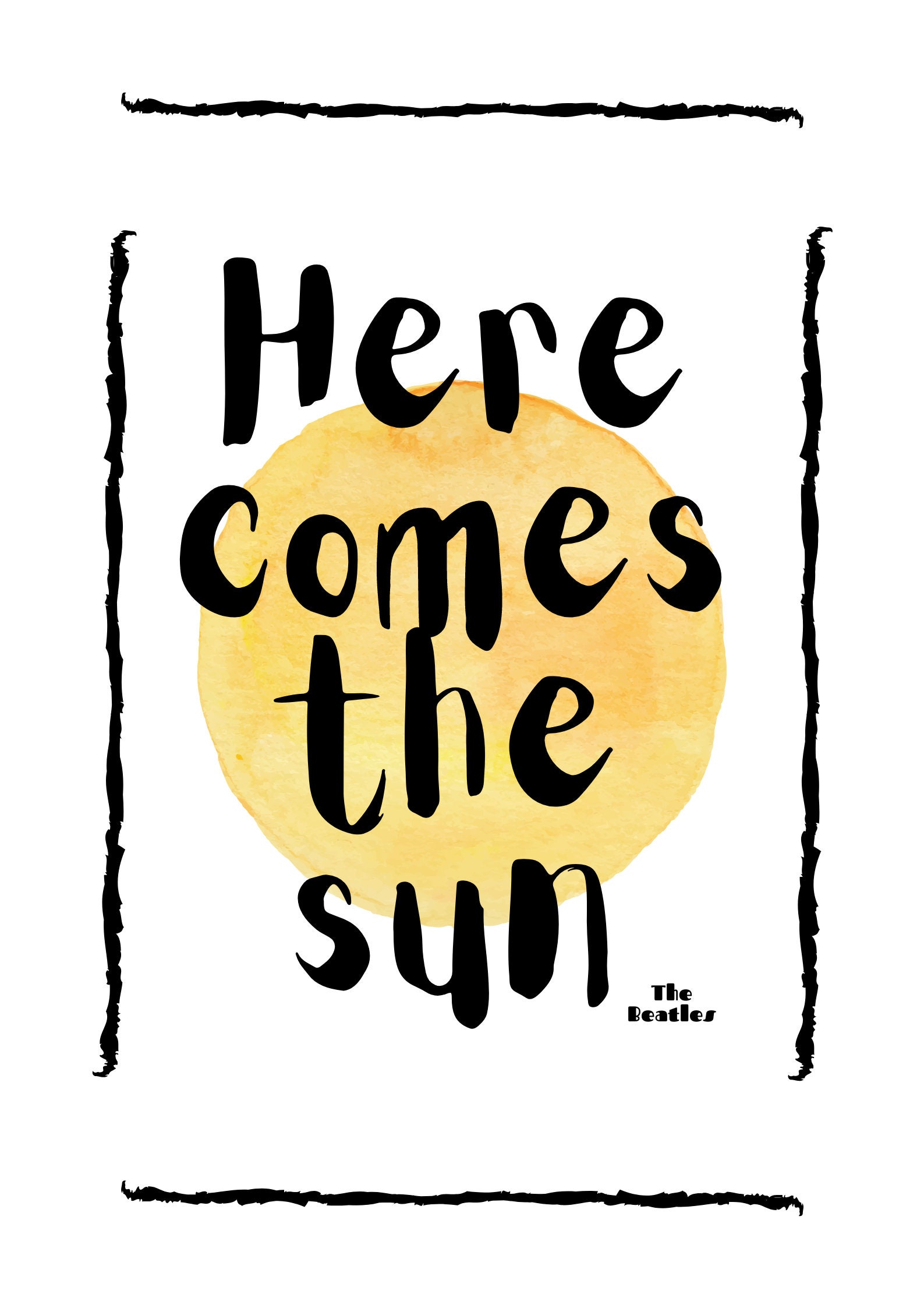 Beatles Song Lyricsa4 Print Art Instant Downloadable Itemprint at ...