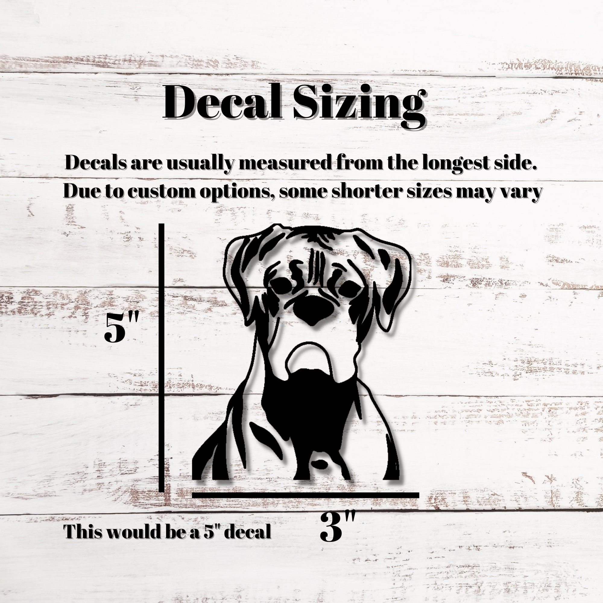 Custom Dog Breed Vinyl Decals - Etsy