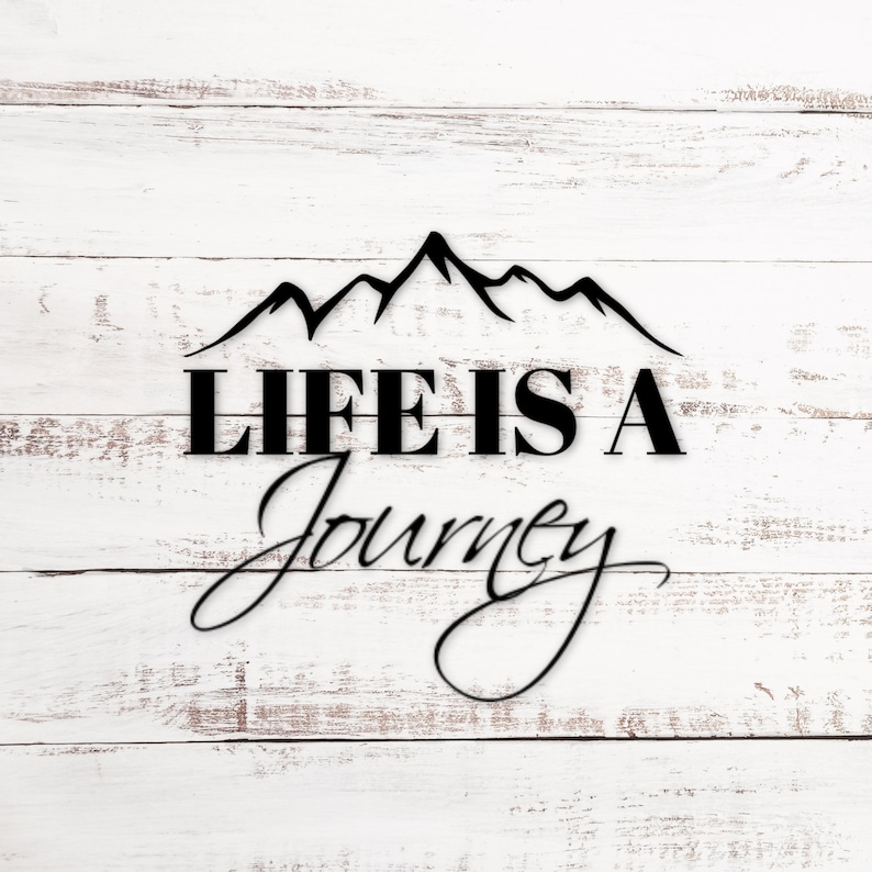 Adventure Vinyl Decal: "life is a Journey" Mountain Wall Art - Etsy