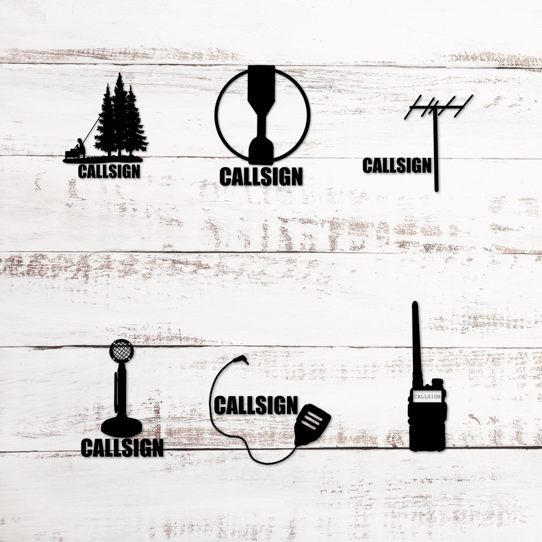 Personalized Ham Radio Call Sign Decal: Durable Vinyl Stickers - Etsy