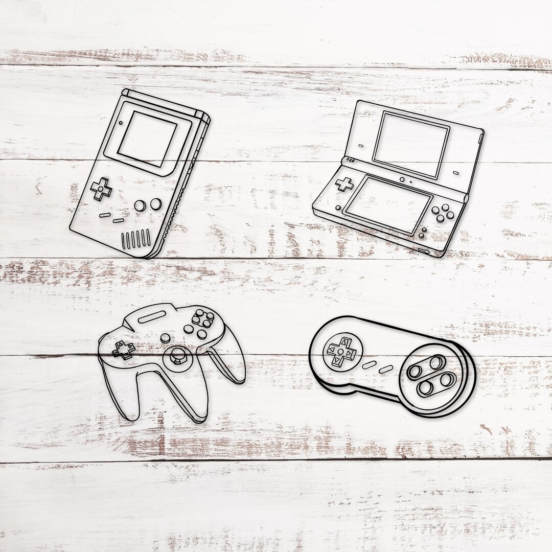 Retro Video Game Vinyl Decals: Nostalgic Laptop/car Graphics - Etsy