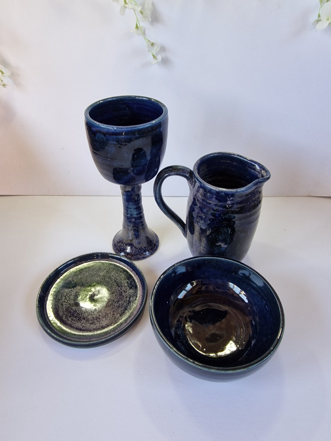Ceramic Religious Service Set , Communion Mass Service Set, Chalice ...