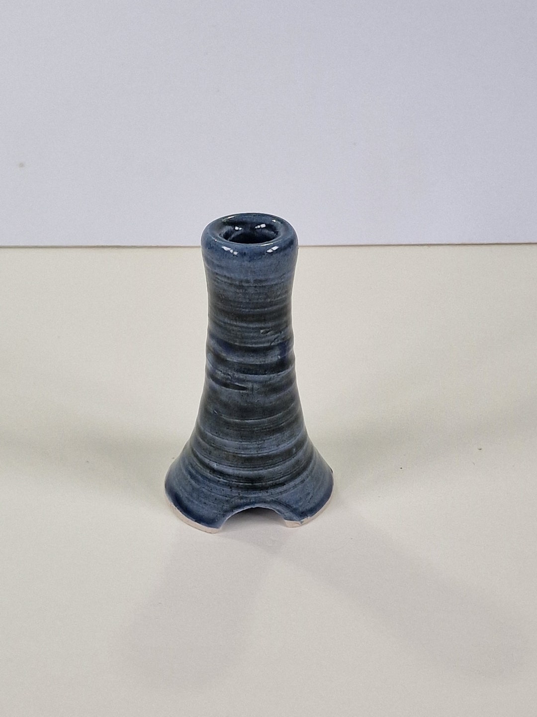 Tall Ceramic Pie Funnel , Pie Vent, Aid for Baking Pies, Blue Pie ...