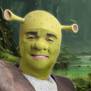 Shrek Inspired Ogre Ear Latex Cowl for Theater, Cosplay, Halloween 21 ...