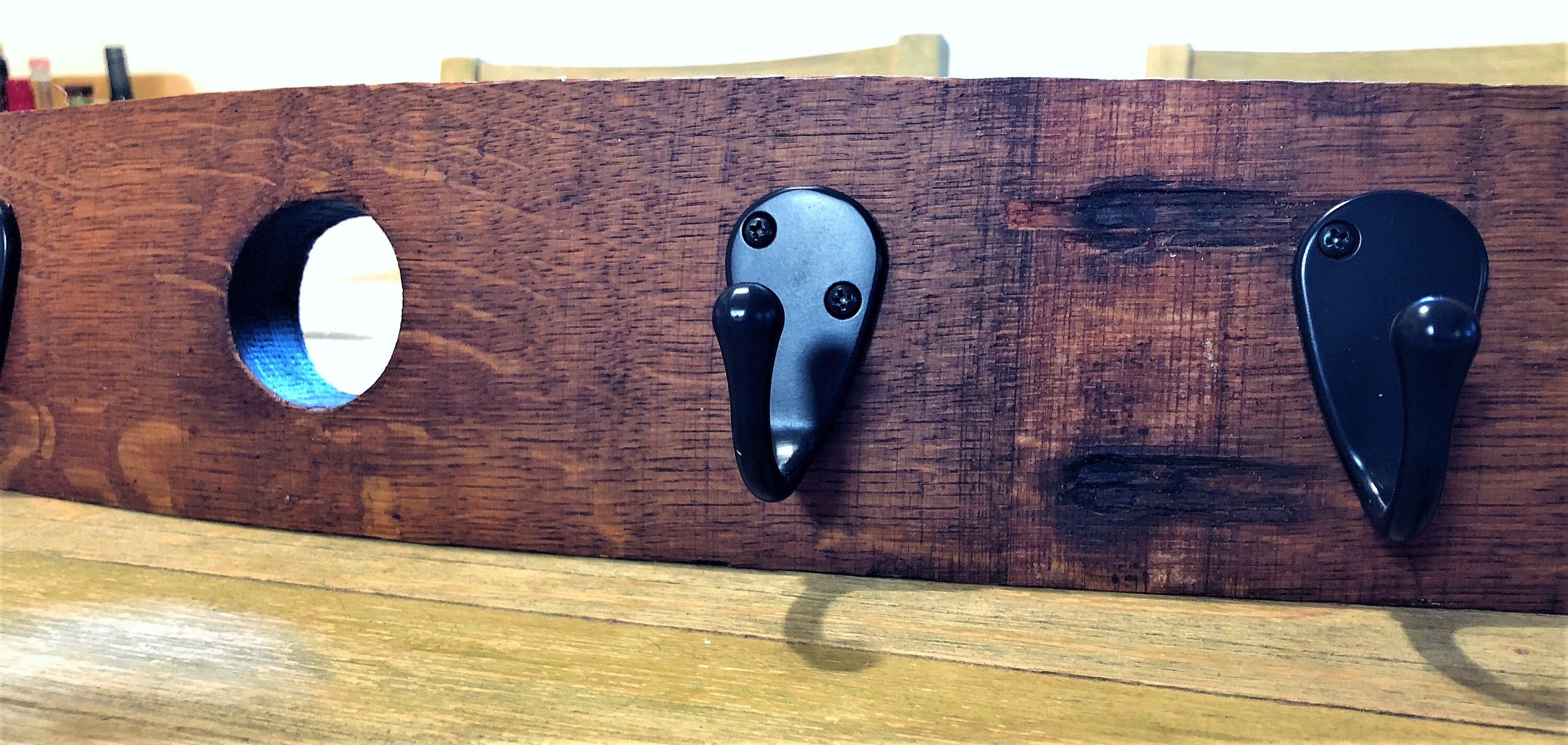 Beer Barrel Stave Rack (pot Rack, Coat Rack, Bag Rack, Hat Rack, Towel ...