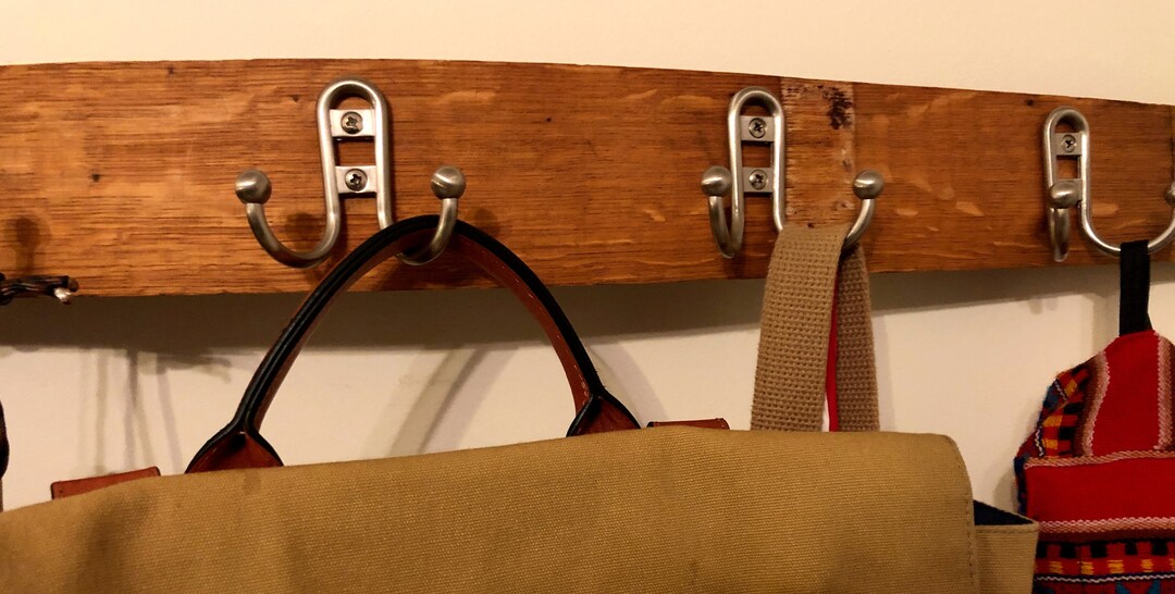 Beer Barrel Stave Rack (pot Rack, Coat Rack, Bag Rack, Hat Rack, Towel ...