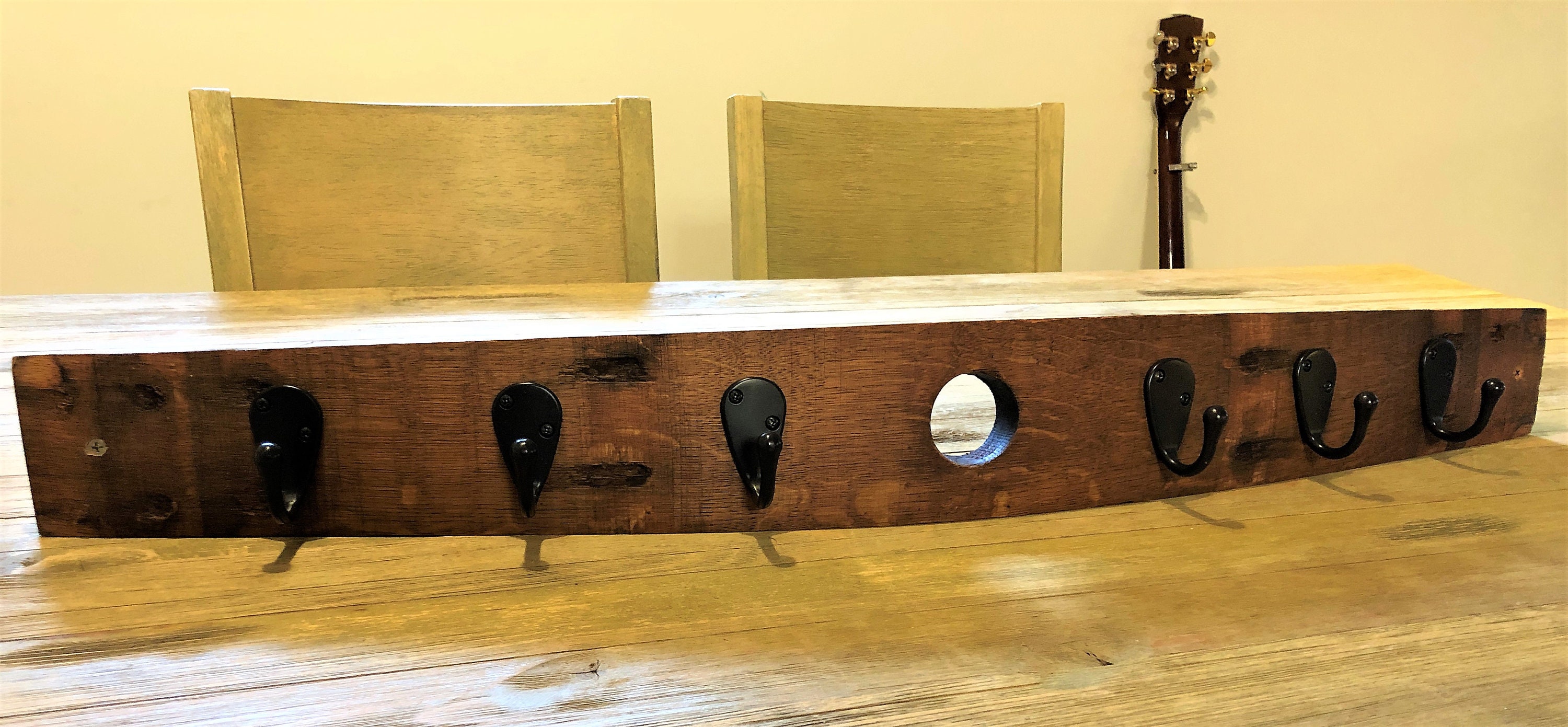 Beer Barrel Stave Rack (pot Rack, Coat Rack, Bag Rack, Hat Rack, Towel ...