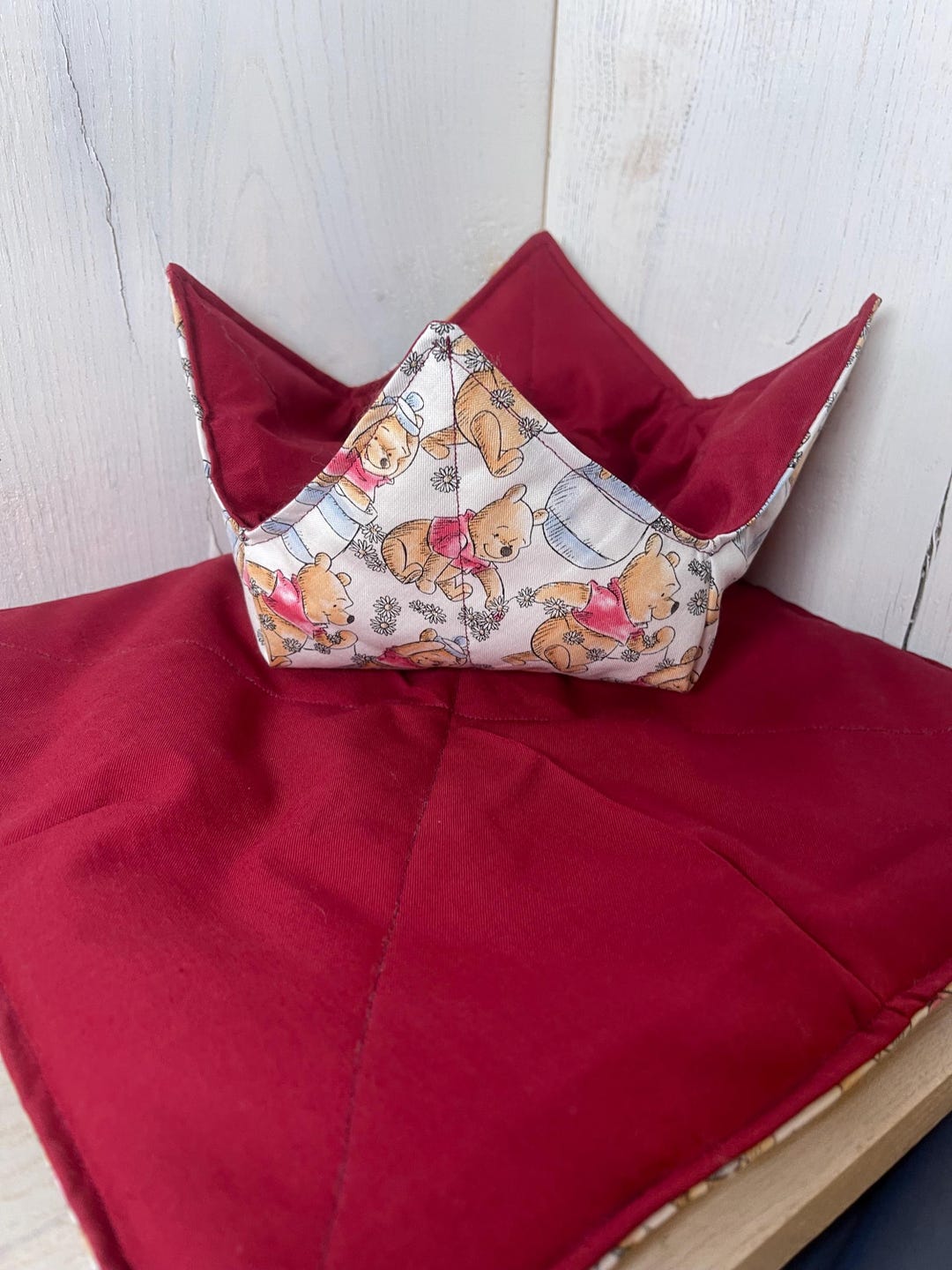 Pooh New, Plate Cozy, Reversible Plate Cozy, Everyday Plate Cozy, Gift ...