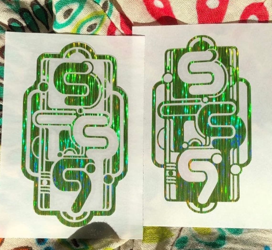 2 Sticker Set: Art Deco Explorata STS9 sticker Style Vinyl | Etsy