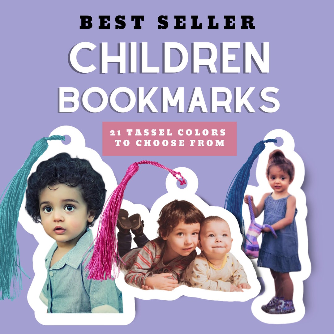 Personalized Child Photo Bookmarks Custom Kid Bookmark, Unique Gift for ...