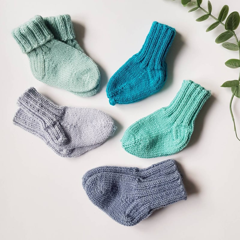 Hand Knit Baby Socks - Etsy