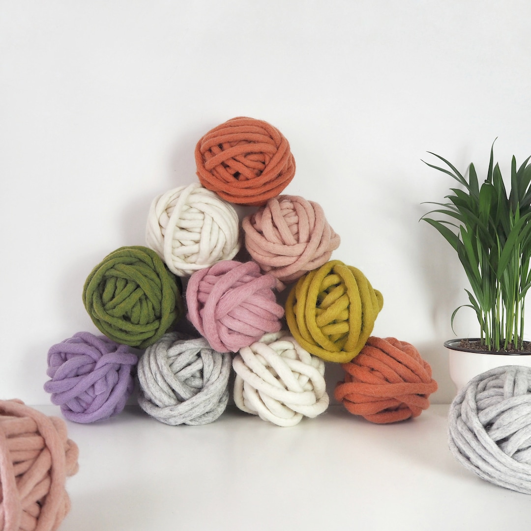 Felted Wool Yarn Rope - 100g - Chunky - Weaving - Fibre Arts Crafts ...