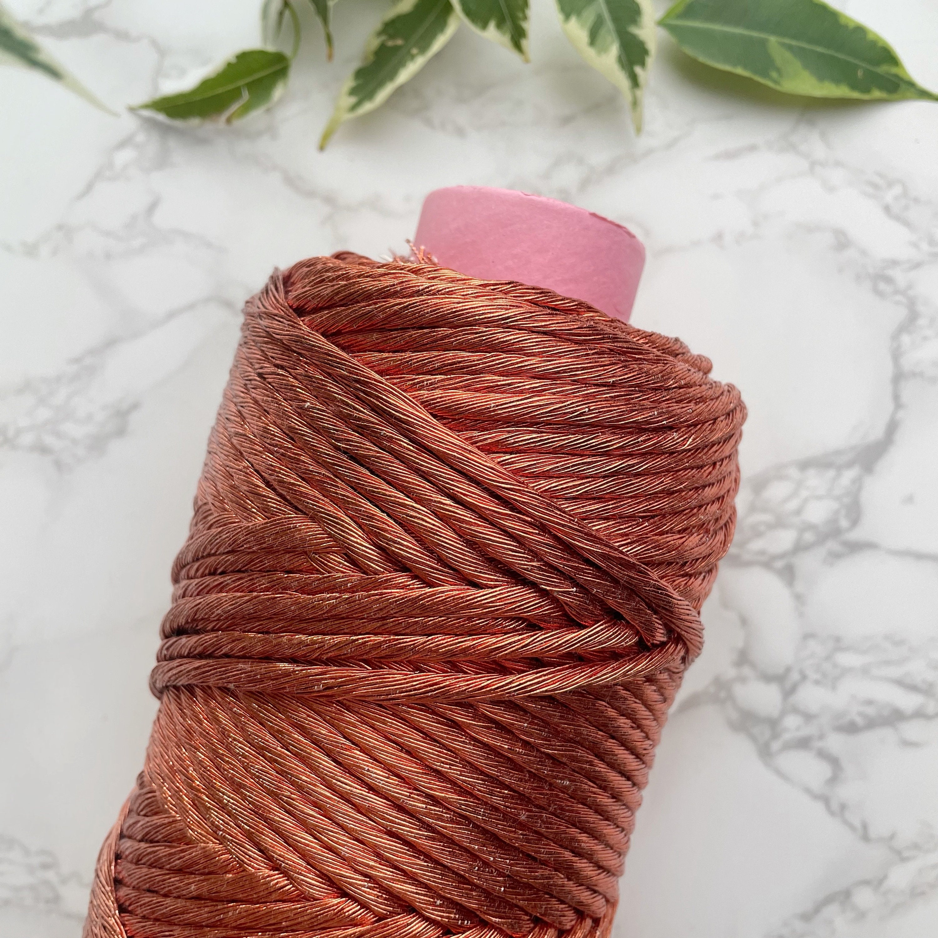 Metallic Macramé String 5mm Single Twist Cord Gold - Etsy