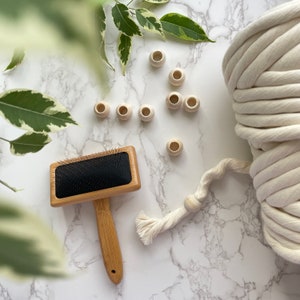 Macrame & Weaving Brush - Cotton String Brush - Etsy