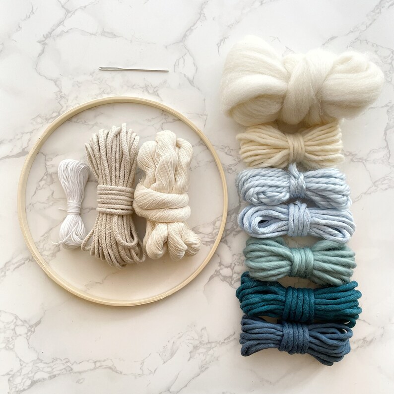 Round Weaving Beginners Kit Woven Wall Hanging Tutorial - Etsy