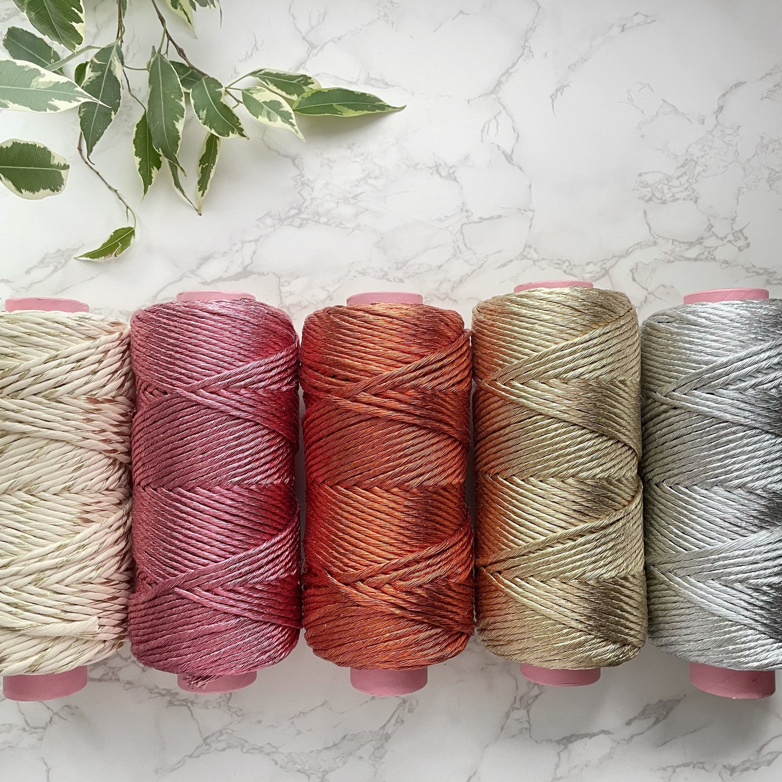 Metallic Macramé String 5mm Single Twist Cord Gold - Etsy