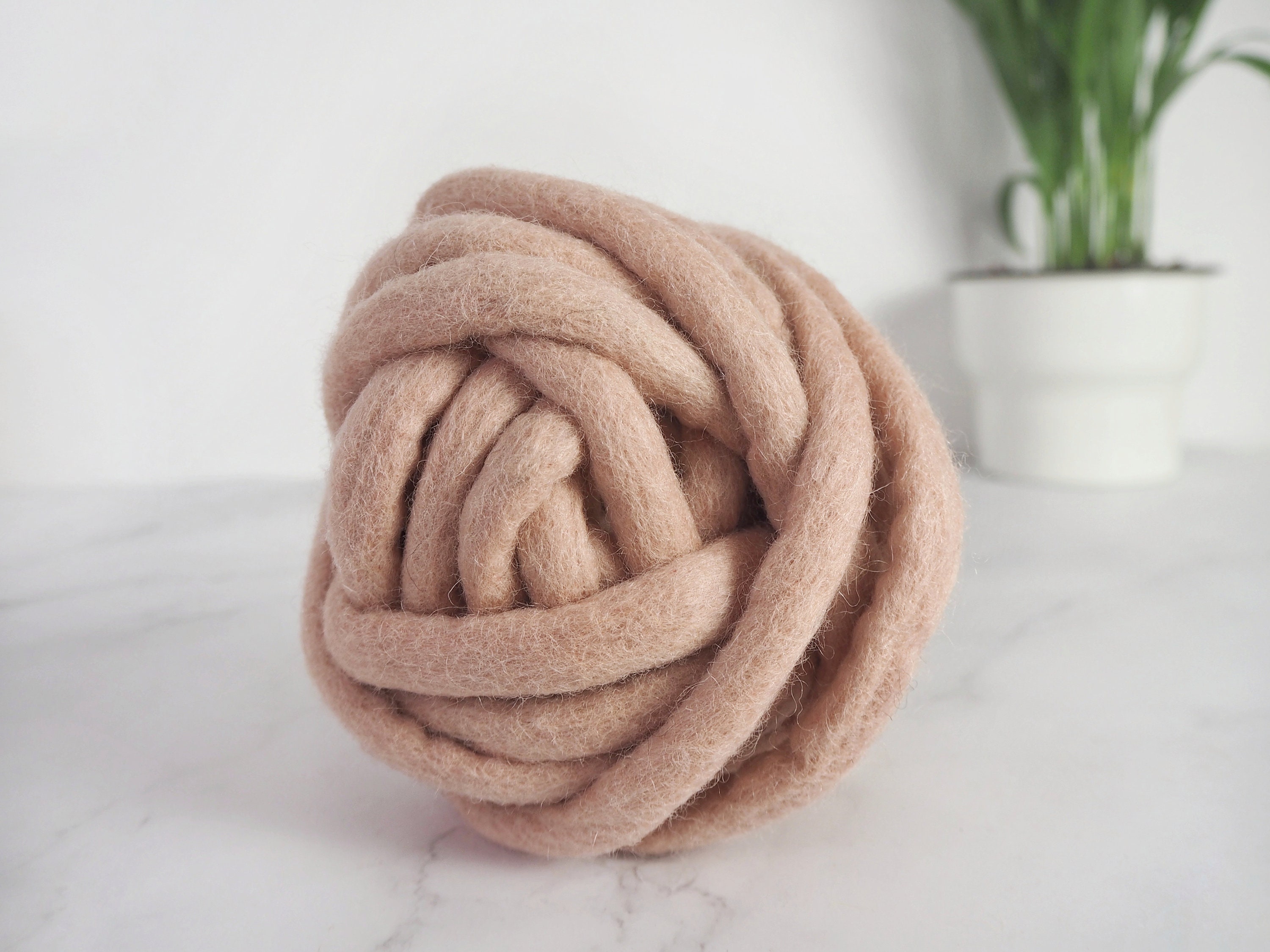 Felted Wool Yarn Rope 100g Chunky Weaving Fibre Arts - Etsy UK