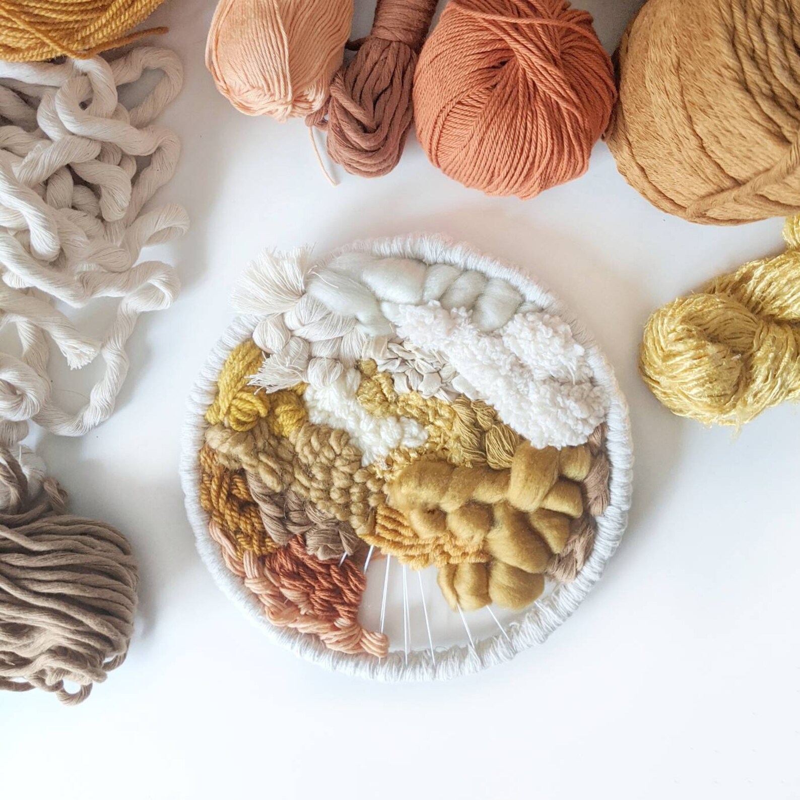 Round Weaving Hoop - Etsy