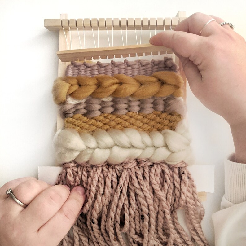 Weaving Loom Beginners Kit Woven Wall Hanging Tutorial - Etsy